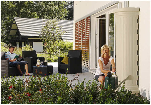 350L Column Wall Water Tank - Garden Water Butts